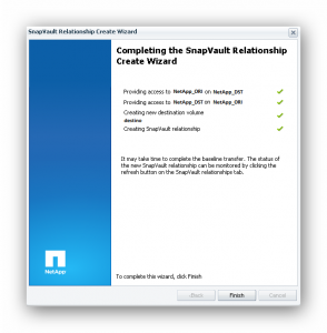 Configurar una SnapVault Relationship entre dos cabinas NetApp